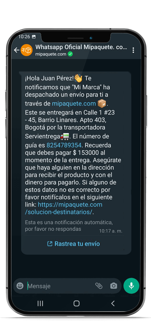Estado de envíos y entregas | Mi paquete